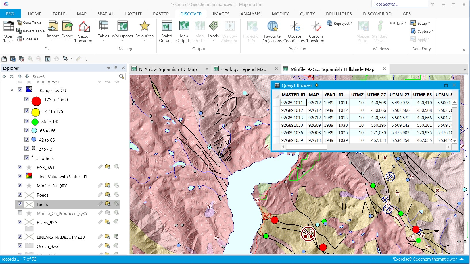 Mapinfo With Datamine Discover Mineral Exploration Module 1 Mcelhanney